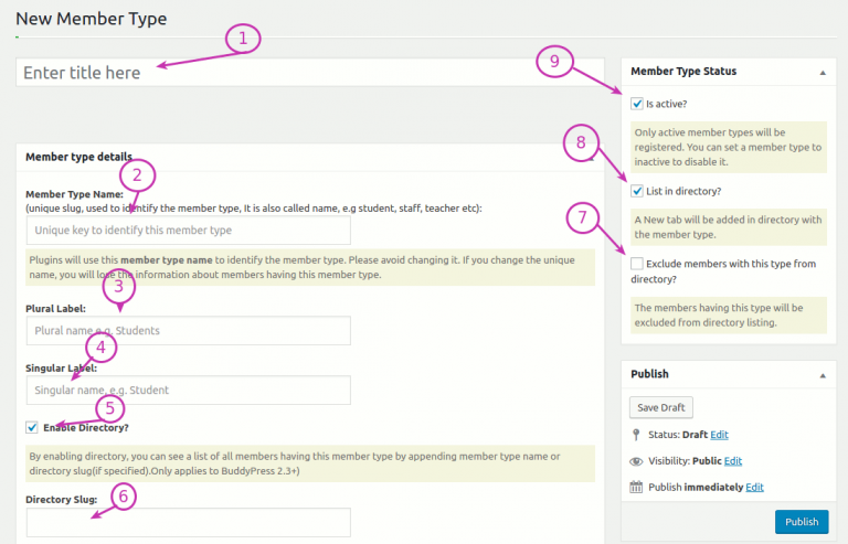Managing Member Types using BuddyPress Member Types Pro • BuddyDev Help ...