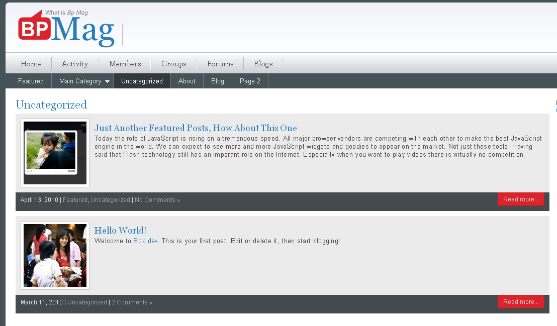 Screenshots | BuddyDev