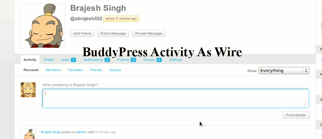 BuddyPress Activity As Wire • BuddyPress Plugins • BuddyDev