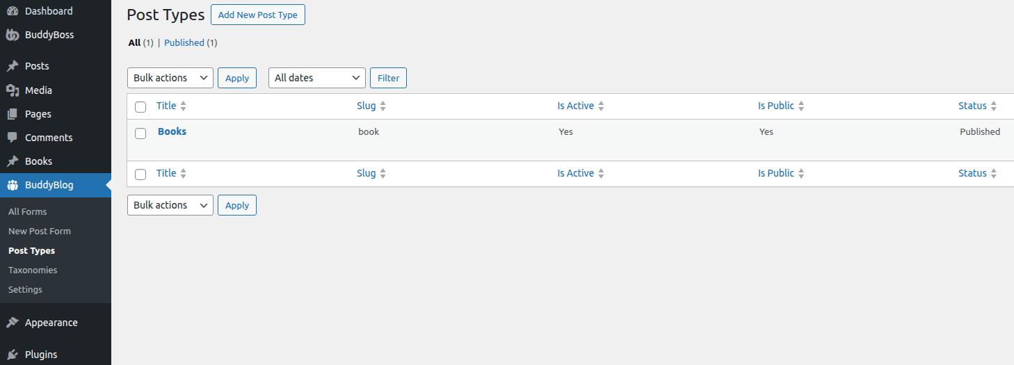 Introducing Post Type and taxonomies creator for BuddyBlog Pro | BuddyDev
